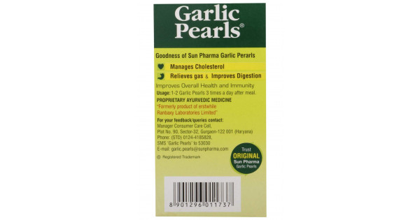 Garlic Pearls - 100 nos Tab : Buy Garlic Pearls - 100 nos Tab Online at ...