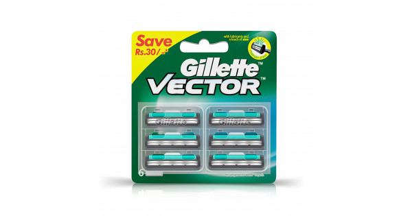 Gillette Vector Plus Shaving Razor Blades (Pack of 6) : Buy Gillette ...
