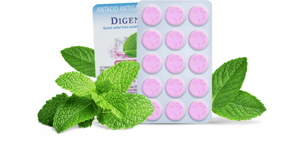 Digene Mint Flavour Tablet (Pack of 15) : Buy Digene Mint Flavour ...