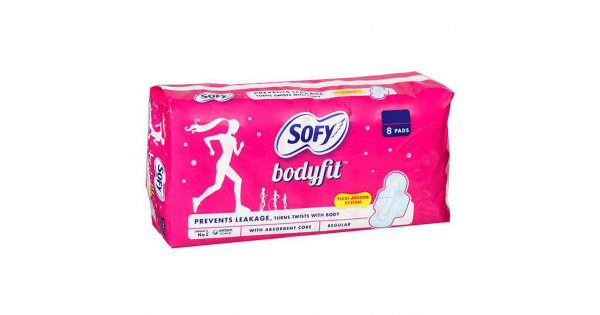 Sofy Bodyfit Regular Sanitary Pads (Pack of 8) : Buy Sofy Bodyfit ...