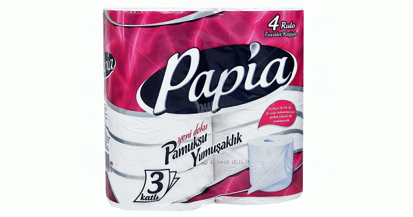 Papia Toilet Roll 3 Ply (Pack of 4) : Buy Papia Toilet Roll 3 Ply (Pack ...