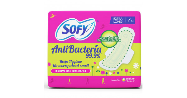 Sofy Bodyfit Anti Bacterial XL Sanitary Pads (Pack of 7) : Buy Sofy ...