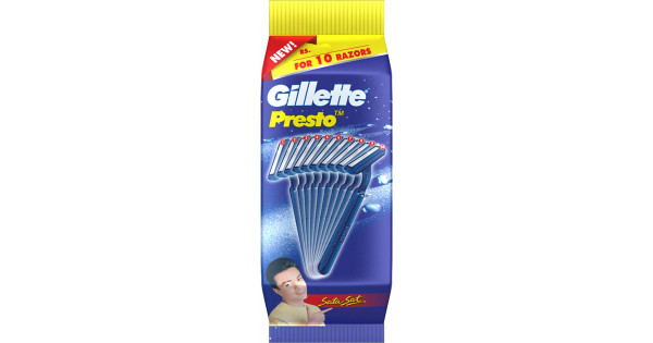 Gillette Presto Shaving Razor (Pack of 10) : Buy Gillette Presto ...