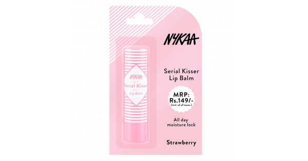 Nykaa Serial Kisser Lip Balm Strawberry 4.5 Gm