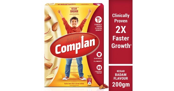Complan Kesar Badam Powder 200 gm Box : Buy Complan Kesar Badam Powder ...