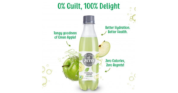 Paper Boat Zero Sugar Green Apple Sparkling Water 250 Ml