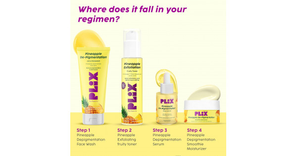 Plix Pineapple Depigmentation Combo(Pack Of 4) 1 Nos
