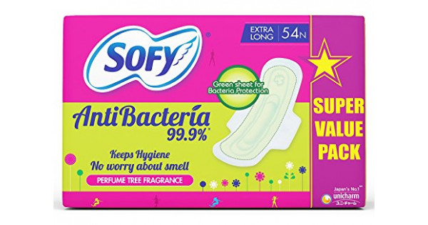 Sofy Bodyfit Anti Bacterial XL Sanitary Pads (Pack of 15) : Buy Sofy ...