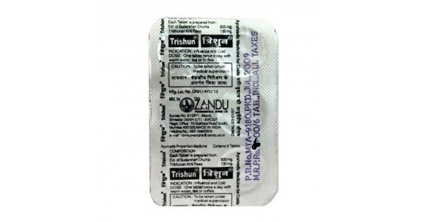 Zandu Trishun (Pack Of 10) Tab 1 Nos