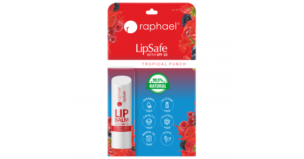 Raphael Lipsafe Spf-10 Tropical Punch 4.8 gm Lip Balm : Buy Raphael ...