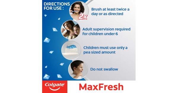 Colgate Maxfresh Cooling Crystals Blue Toothpaste 80 g : Buy Colgate ...