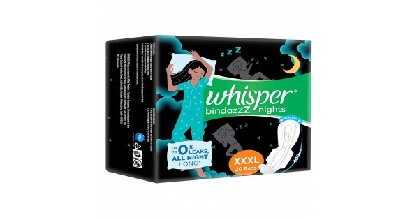 Whisper Ultra Night XXXL Sanitary Pads 20 Nos