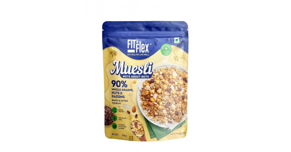 FIT & FLEX NUT ABOUT NUTS MUESLI 450 GM