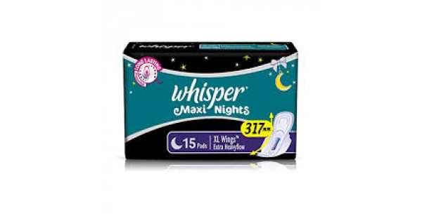 Whisper Maxi On Night XL with Wings Sanitary Pads (Pack of 15) : Buy ...